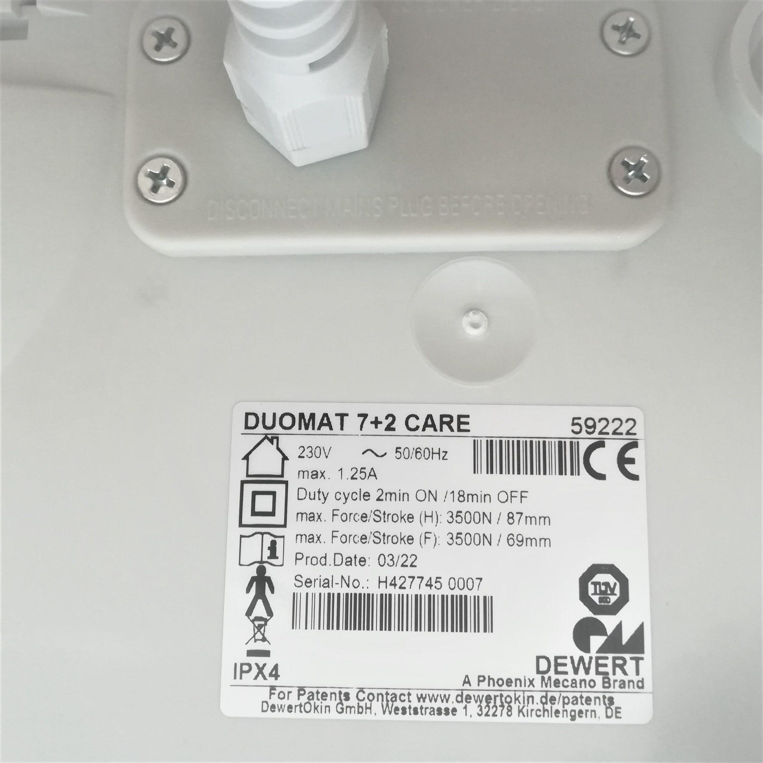 Attuatore doppio DUO 5 Dewert – 007.002.716 - Gardhen Bilance